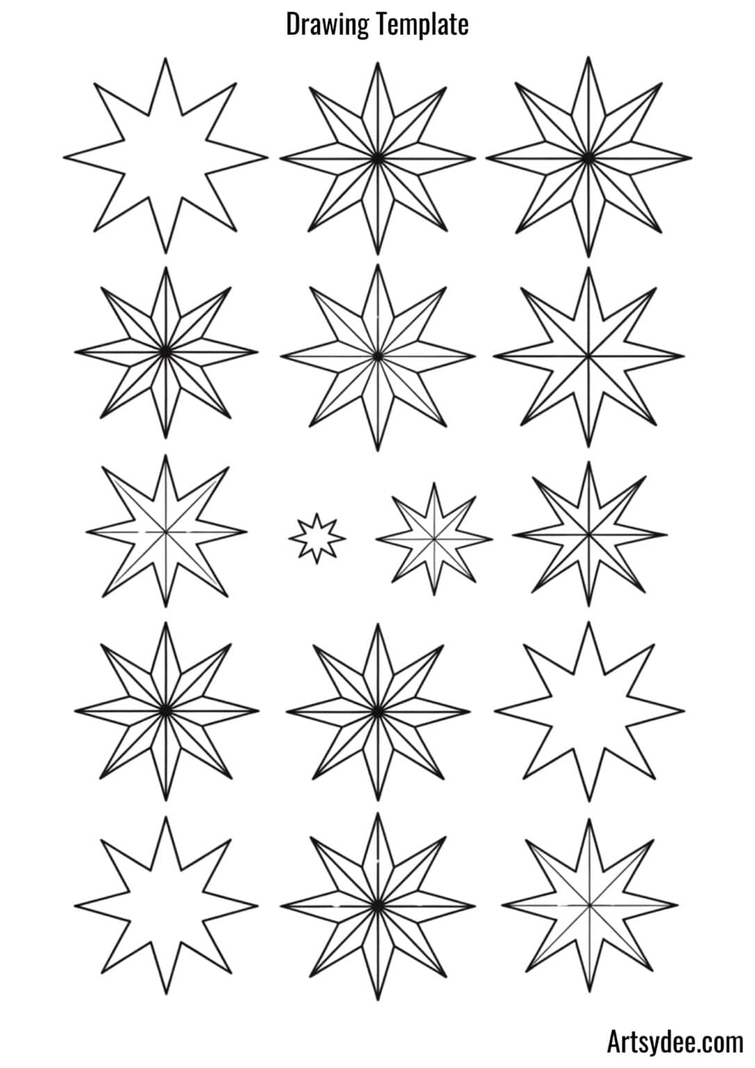 37 Free Printable Christmas Drawing Templates (Ready to Use ...