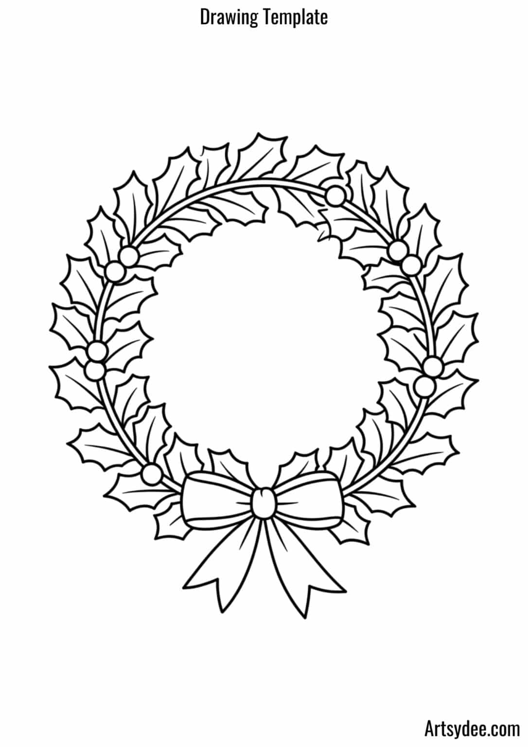 37 Free Printable Christmas Drawing Templates (Ready to Use ...