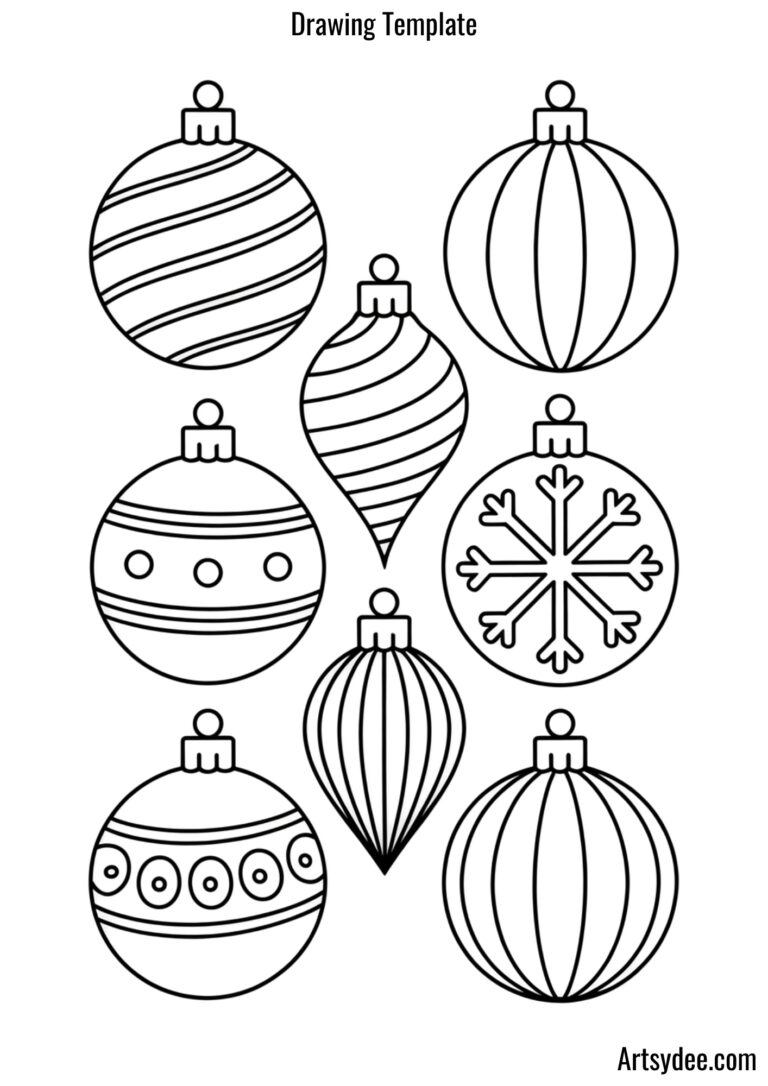 37 Free Printable Christmas Drawing Templates (Ready to Use ...