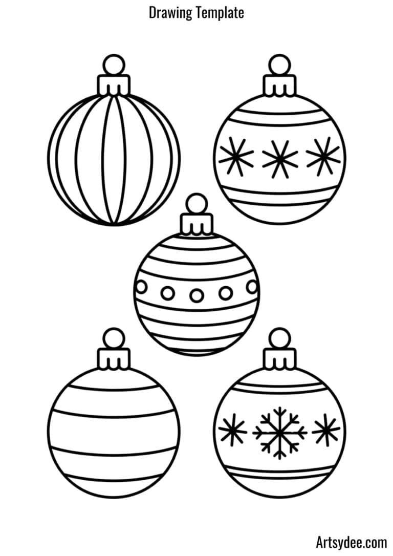 37 Free Printable Christmas Drawing Templates (Ready to Use ...