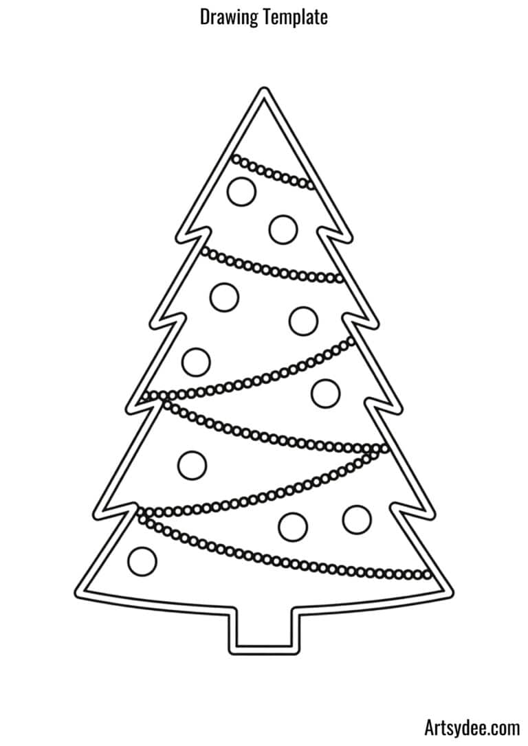 37 Free Printable Christmas Drawing Templates (Ready to Use ...