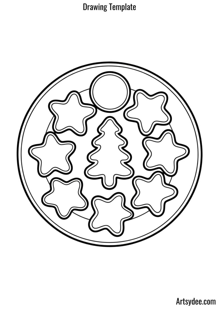 37 Free Printable Christmas Drawing Templates (Ready to Use ...