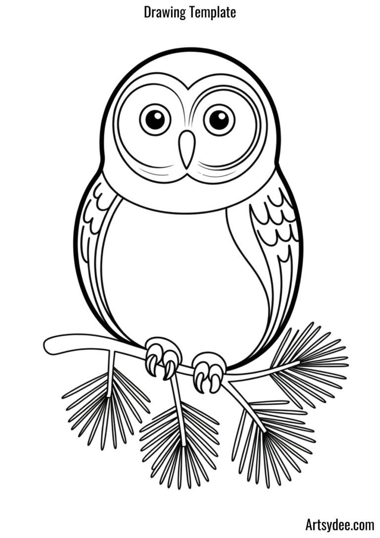37 Free Printable Christmas Drawing Templates (Ready to Use ...