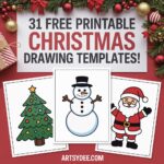 37 Free Printable Christmas Drawing Templates (Ready to Use ...