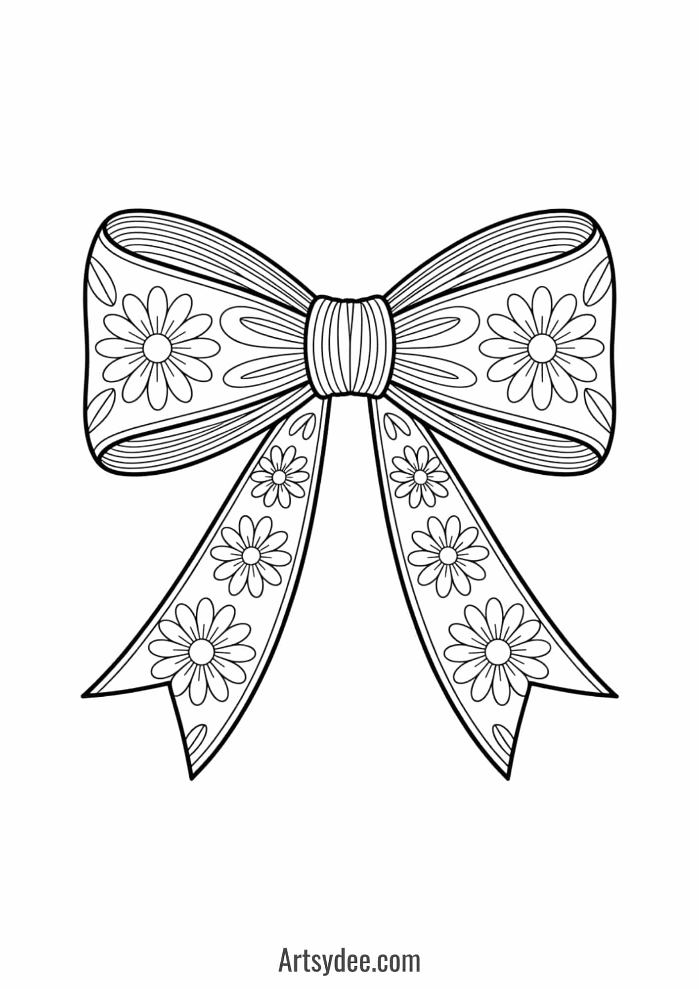 Free Printable Bow Templates: 14 Beautiful Designs for Your Creative ...