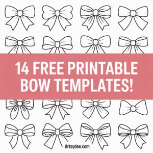 Free Printable Bow Templates: 14 Beautiful Designs for Your Creative ...