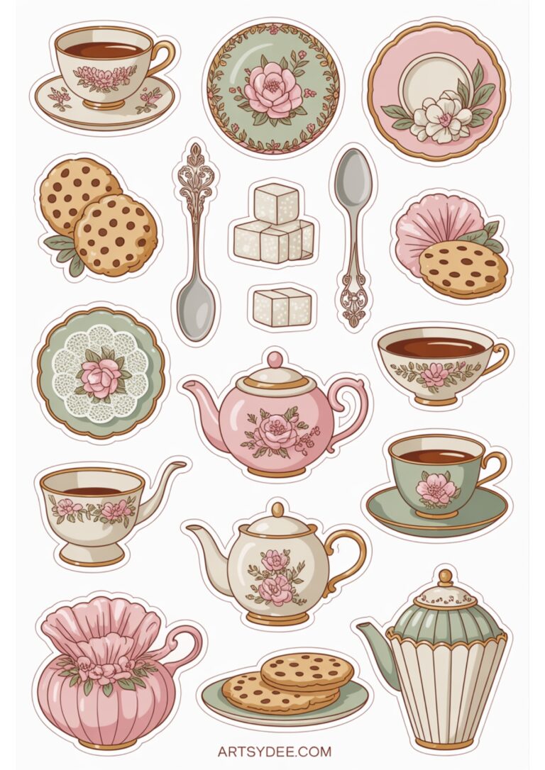 100+ FREE Printable Junk Journal Stickers - Artsydee - Drawing ...