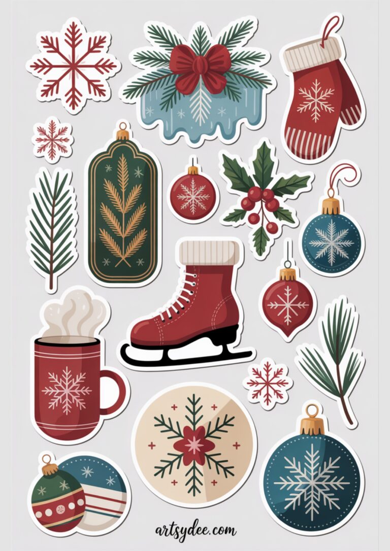 100+ FREE Printable Junk Journal Stickers - Artsydee - Drawing ...