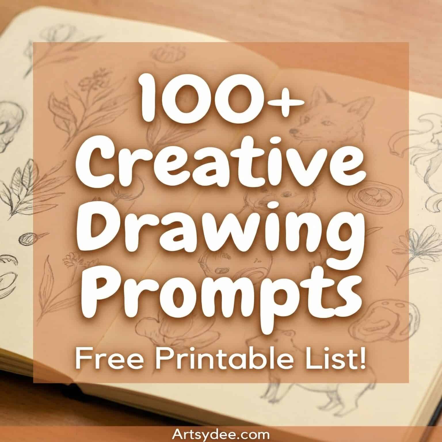 Creative Drawing Prompts: 100+ Ideas to Fill Your Sketchbook - Artsydee ...