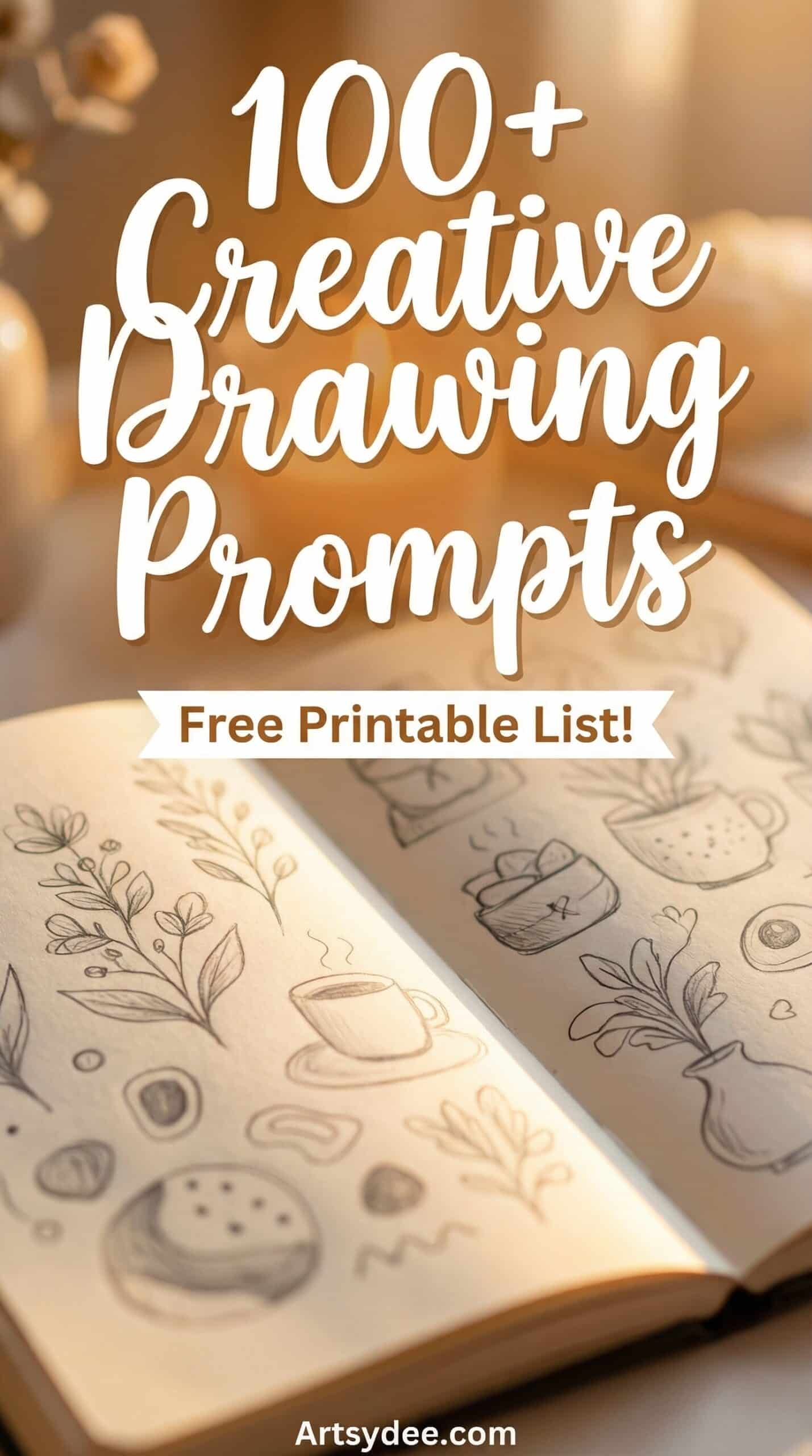 Creative Drawing Prompts: 100+ Ideas to Fill Your Sketchbook - Artsydee ...
