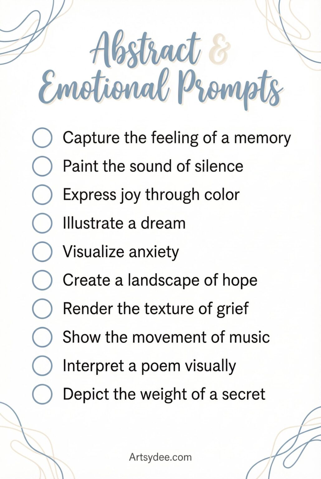 Creative Drawing Prompts: 100+ Ideas to Fill Your Sketchbook - Artsydee ...