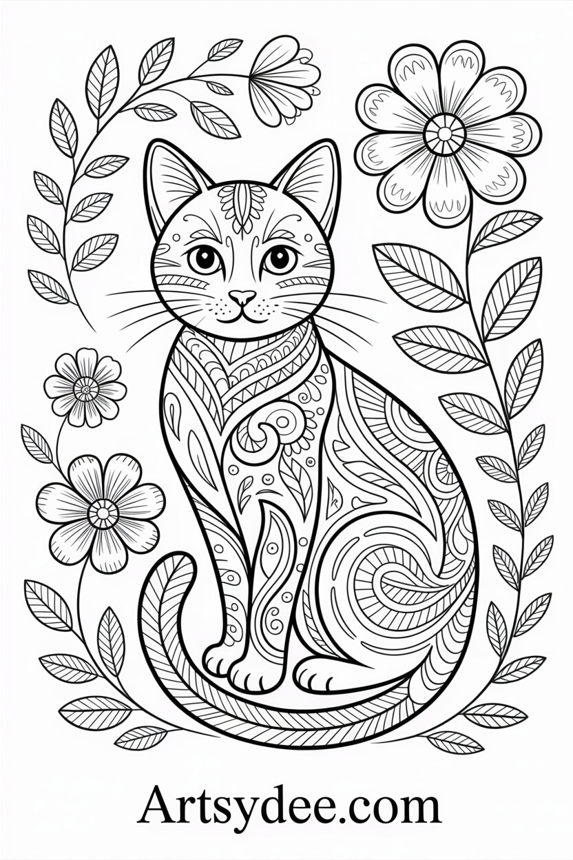 Detailed Coloring Pages for Grown Ups: 50+ Beautiful Free Printables ...