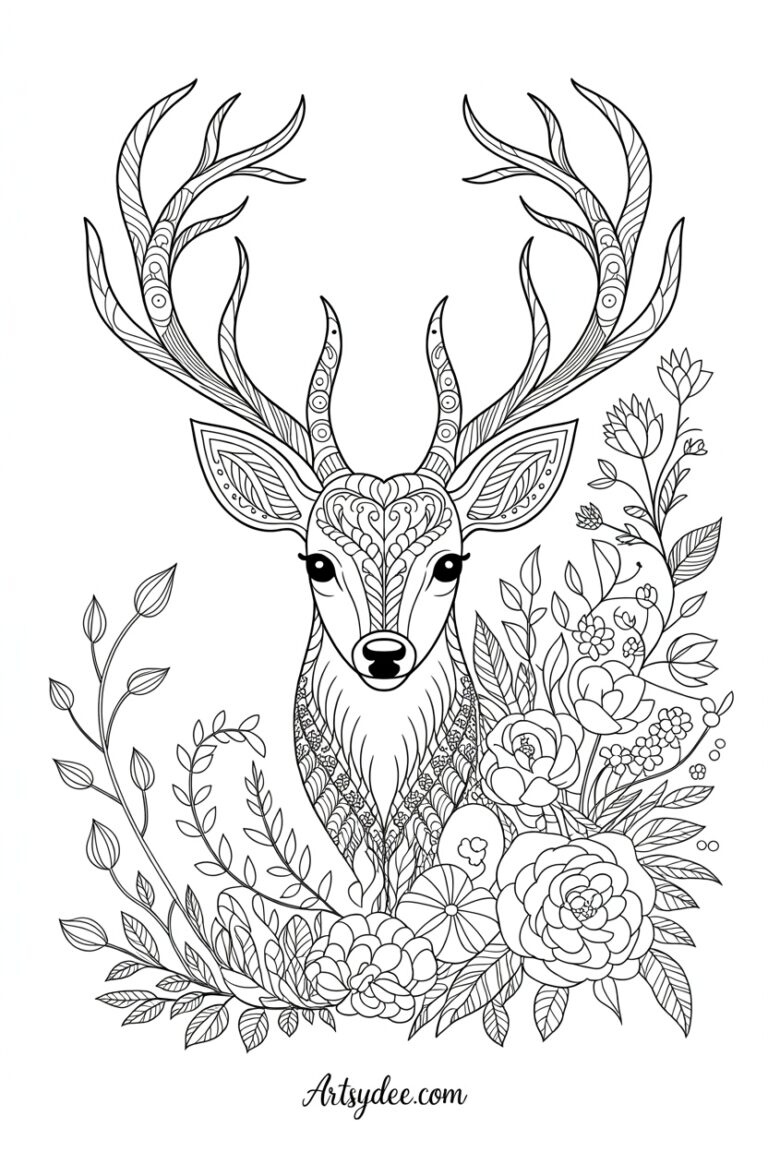 Detailed Coloring Pages for Grown Ups: 50+ Beautiful Free Printables ...
