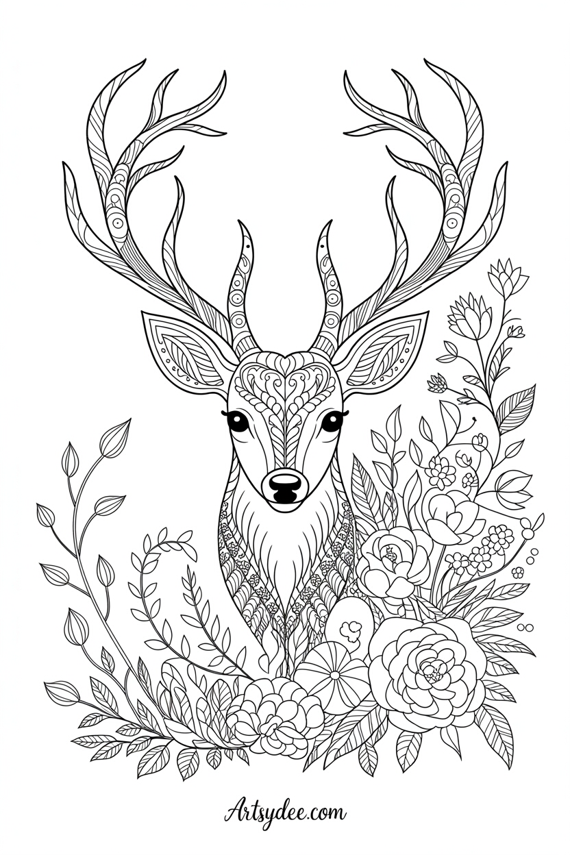 Detailed Coloring Pages for Grown Ups: 50+ Beautiful Free Printables ...