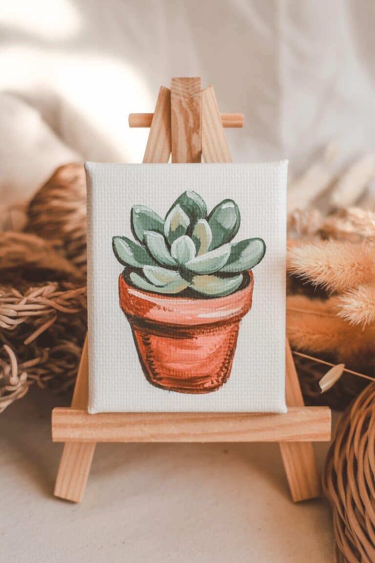 Mini Canvas Painting Ideas: 40+ Cute & Easy Small Canvas Art for ...