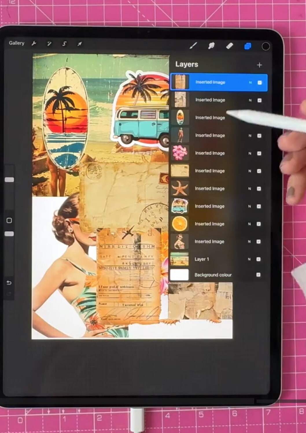How to Create a Dreamy Vintage Procreate Collage (A Summer Vibe ...