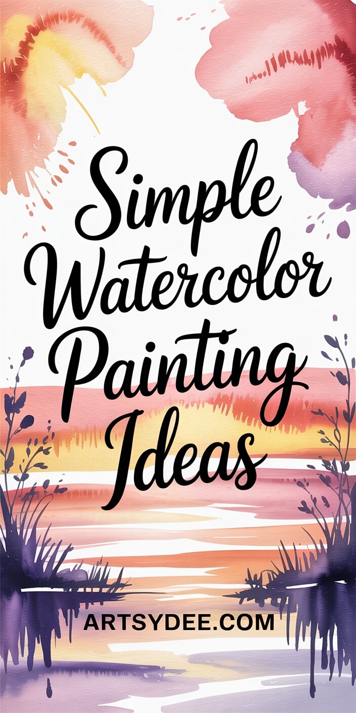 Watercolor Inspo: 60+ Easy Painting Ideas for Beginners (+ Free Step-by ...