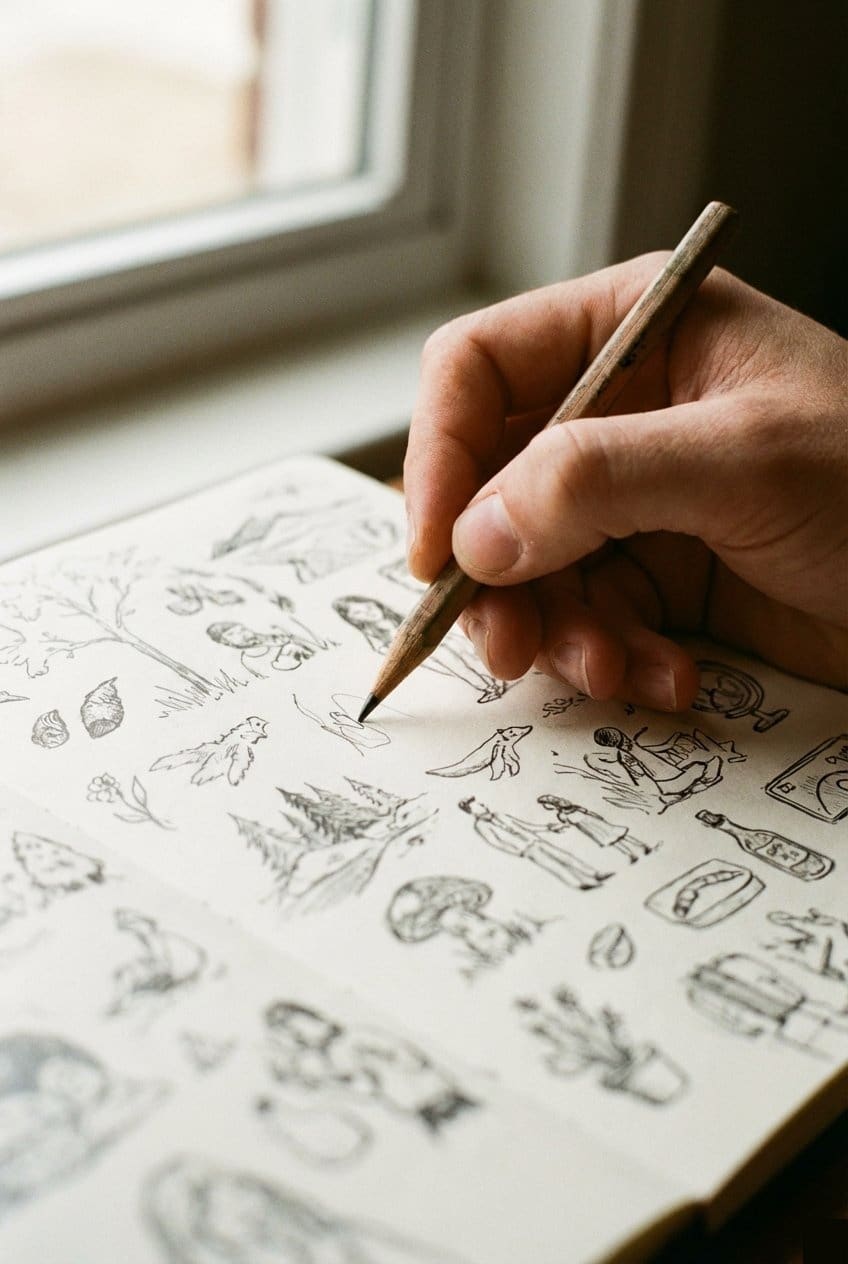 100+ Sketchbook Prompts to Fill Your Pages + 8 FREE Printable Drawing ...