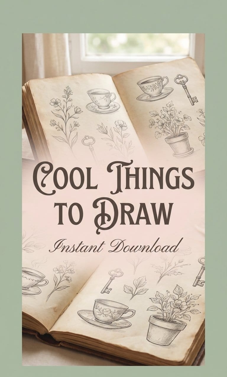 What To Draw? 150+ Easy Drawing Ideas + 8 FREE Printable Sketch ...