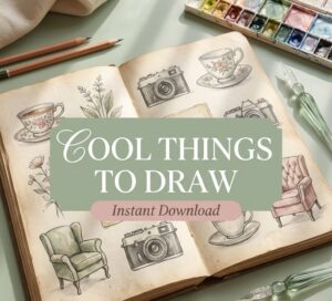 What To Draw? 150+ Easy Drawing Ideas + 8 FREE Printable Sketch ...