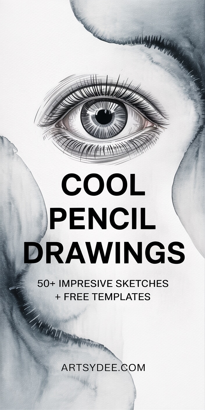50+ Cool Pencil Drawings to Fill Your Sketchbook (+ Free Templates ...