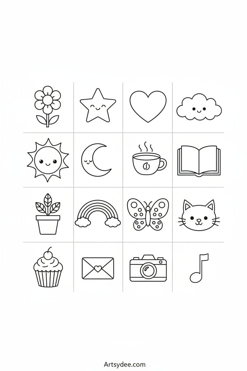 50+ Journal Doodle Ideas to Fill Your Pages (+FREE Drawing Templates ...