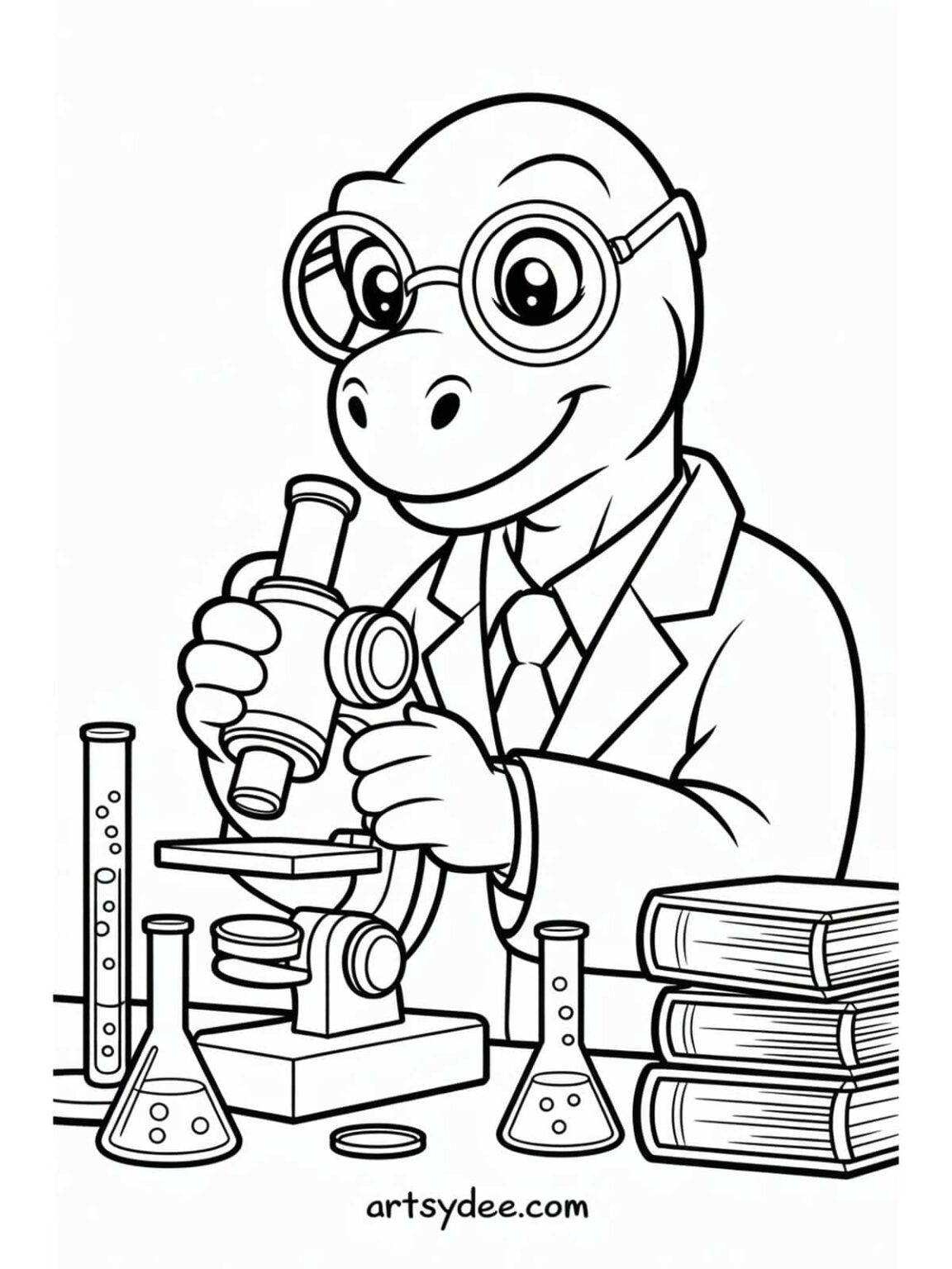 40+ Free Dinosaur Coloring Pages for Kids (Printable PDF) - Artsydee ...