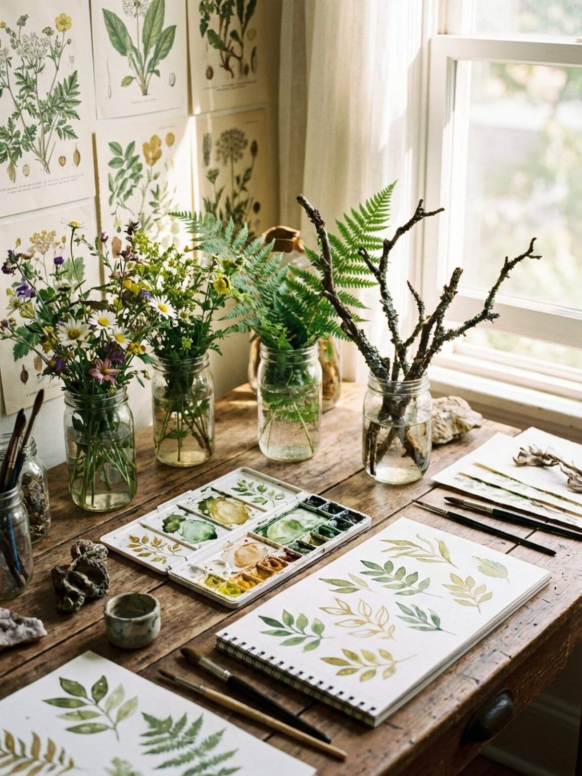 Nature Watercolor Prompts: 35+ Ideas for Gentle, Observational Painting ...