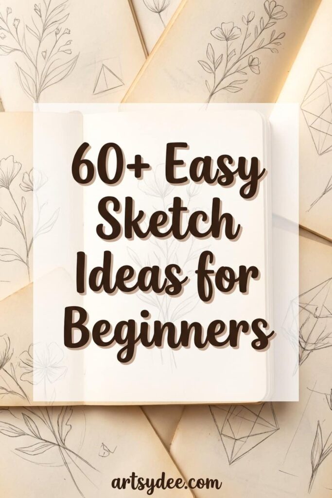 Sketch Ideas for Beginners: 60+ Easy Drawing Ideas to Fill Your ...